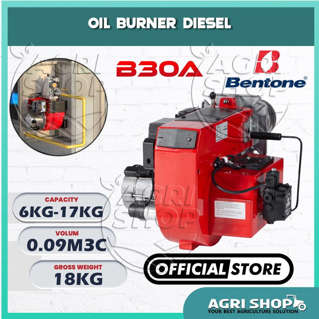 Agrishop BENTONE B30A Oil Diesel Burner Single Phase Motor Single ...