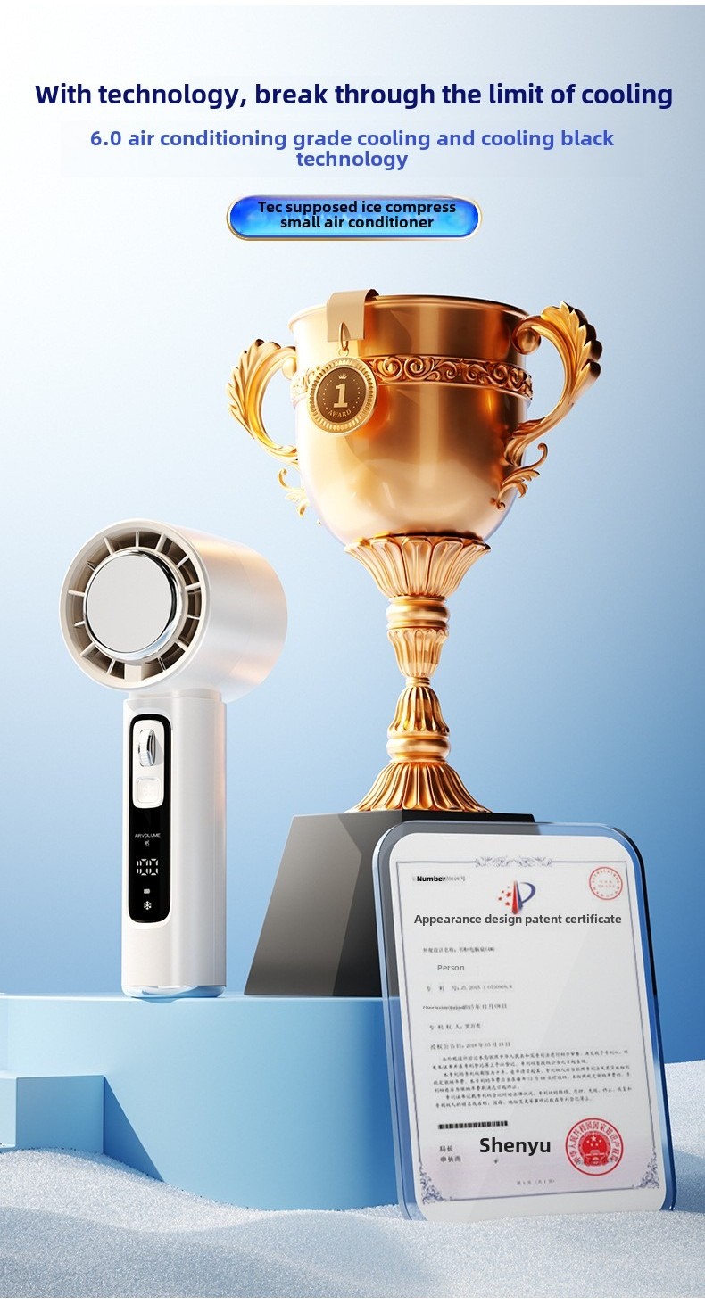 N88 Handheld Fan Semiconductor Refrigeration Ice Pack High-Speed Handheld Fan usb Portable ...
