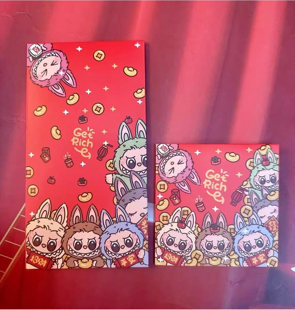 Labubu 2025 Snake Year Cartoon Cute Red Packet Universal Red Envelope ...