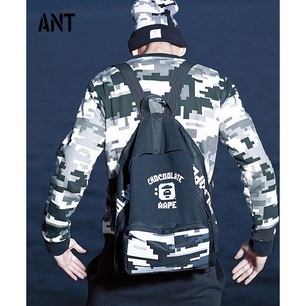 in stock Chocoolate x AAPE by A Bathing Ape Bape Moon Face Digital Camo ...