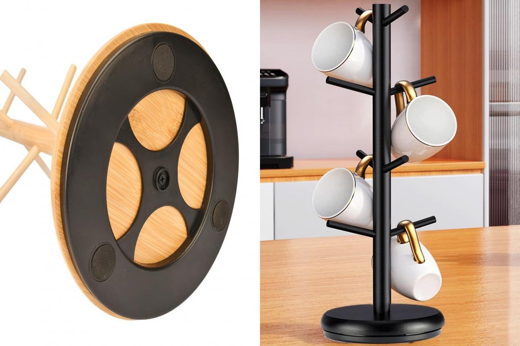 andfindgi Spacious Coffee Cup Hanger Rotating Cup Holder for Mugs ...