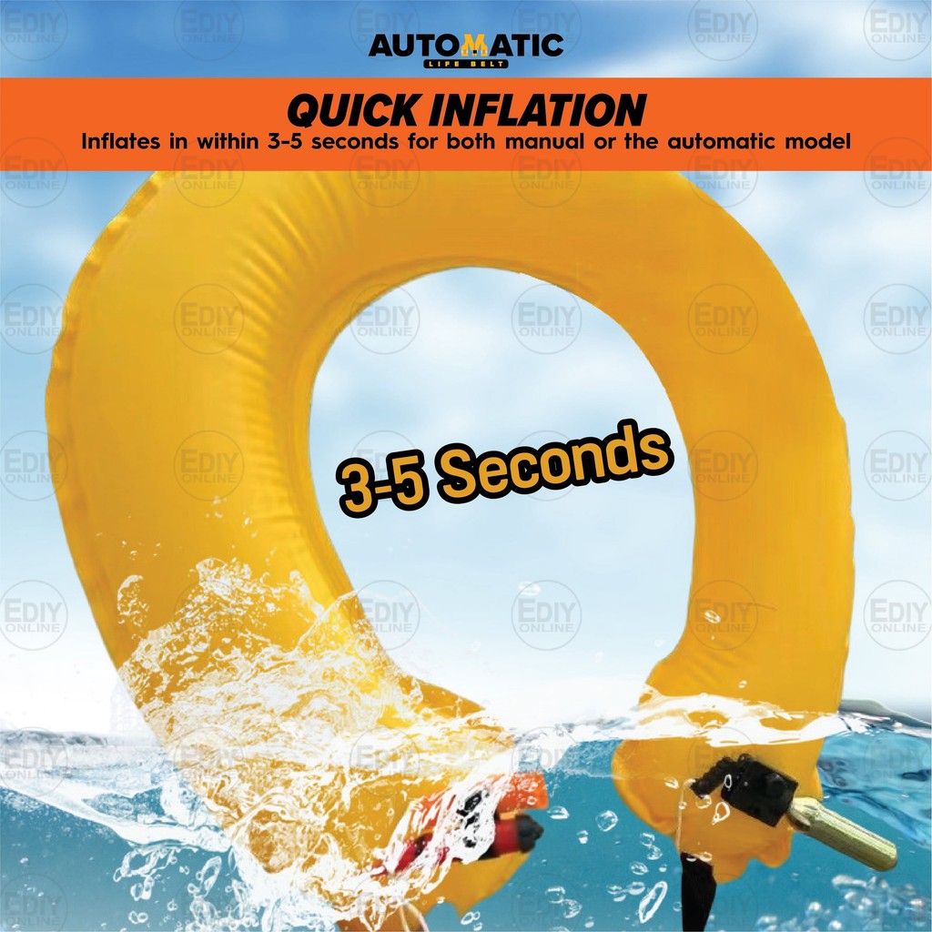 Automatic Inflatable Water Rescue Device Life Jacket Car Window Breaker ...