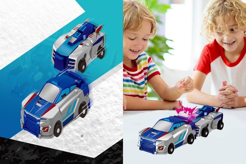 Collision Deformation Mini Car Transforming Dragon Toy 2pcs ...