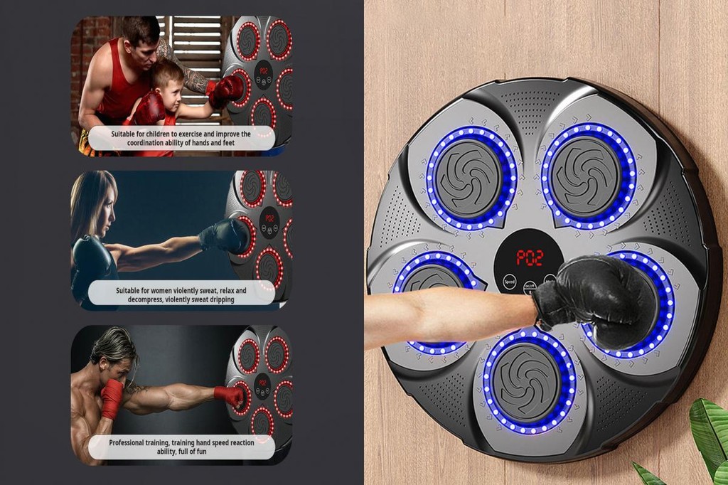 GR Music Boxing Machine Music Boxing Device Smart Led Boxing Training ...