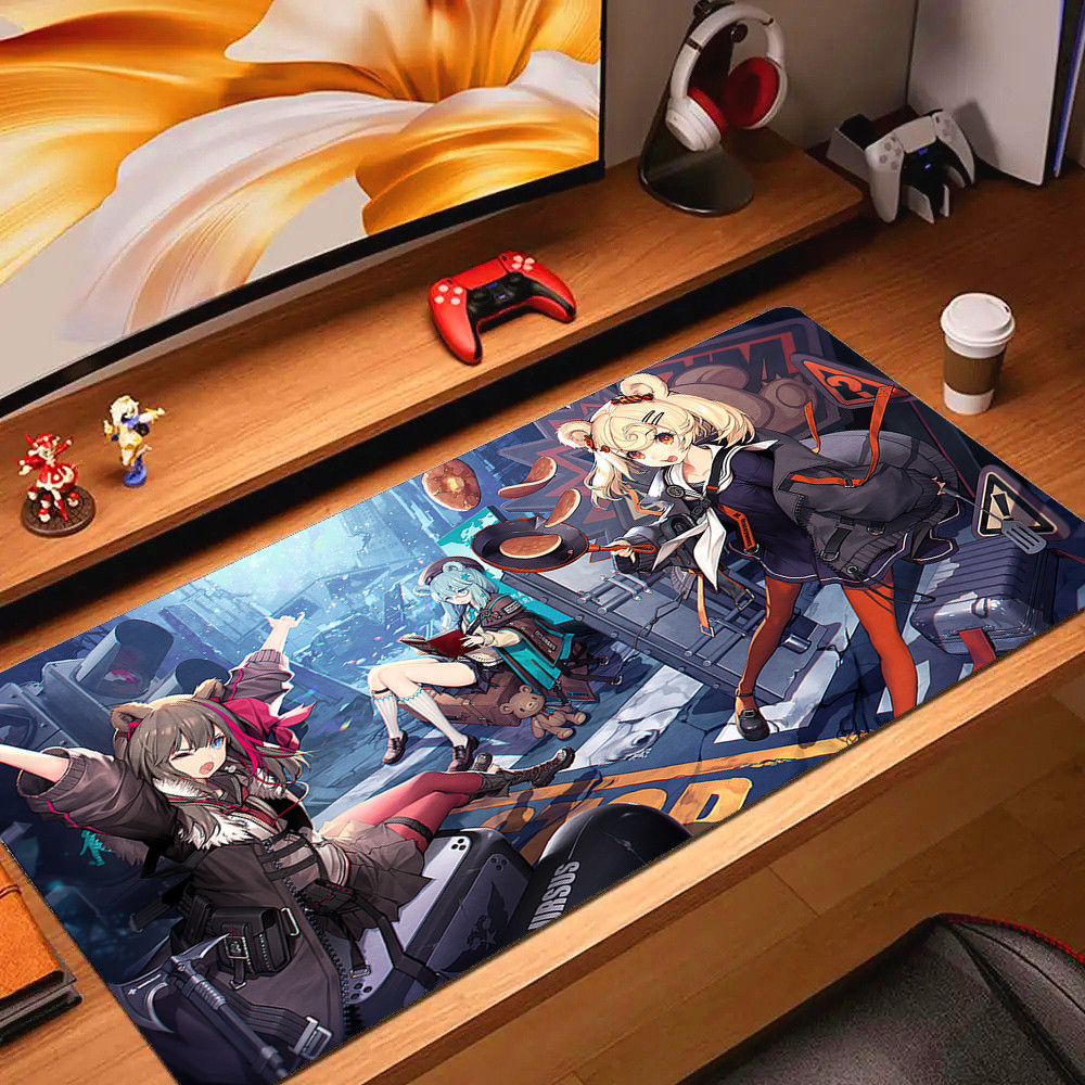 90x40CM Desk Mats Natural Rubber Computer Soft Table Mat Anime ...