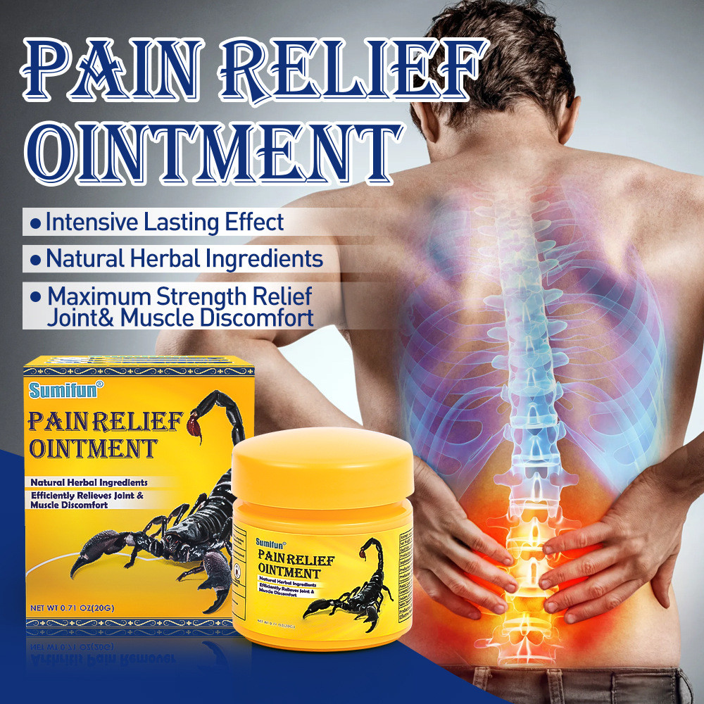 Sumifun 蝎毒风湿袪痛膏 Scorpion Venom Pain Relief Ointment Joint Pain Cream ...