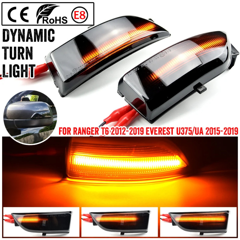 2Piece Sequential Flasher Lamp LED Dynamic Turn Signal Light For Ford ...