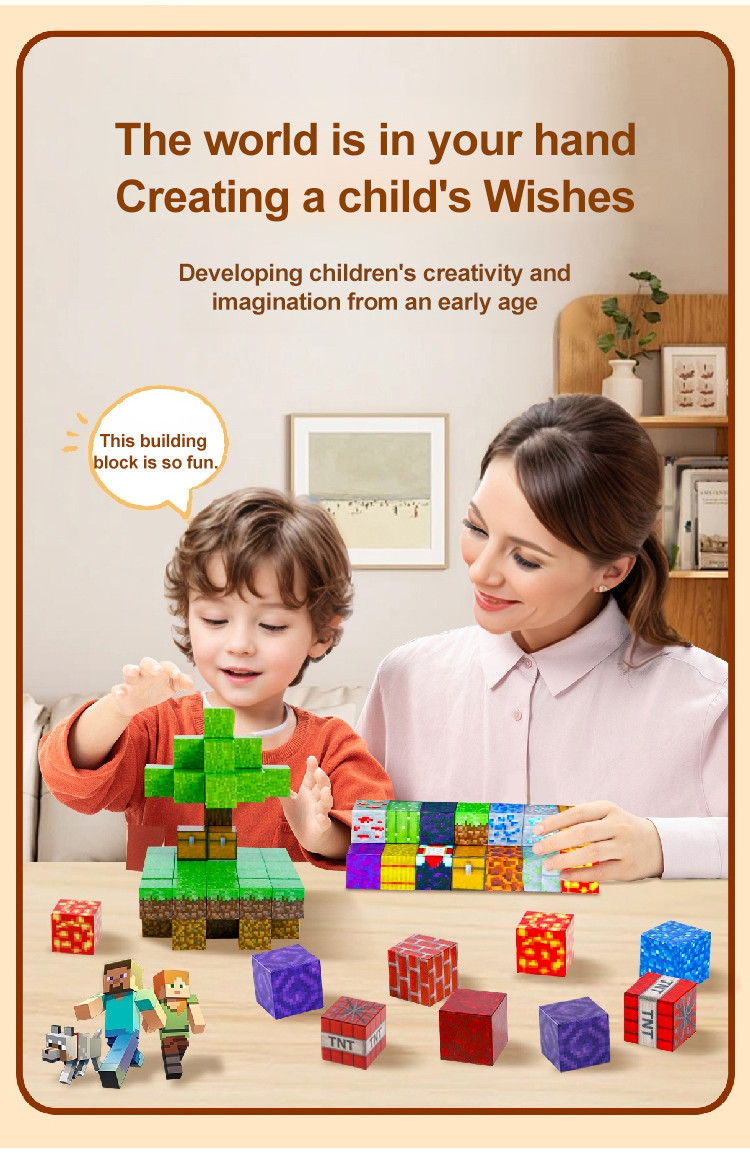 24H Shipping [The World in Your Hands] Transformable Magnetic Cube ...