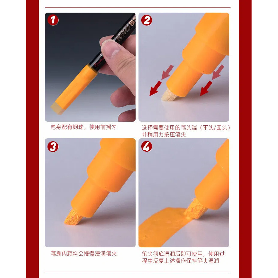 Matte Touch Up Model Marker Painting for Gundam Gunpla DIY Model Water ...