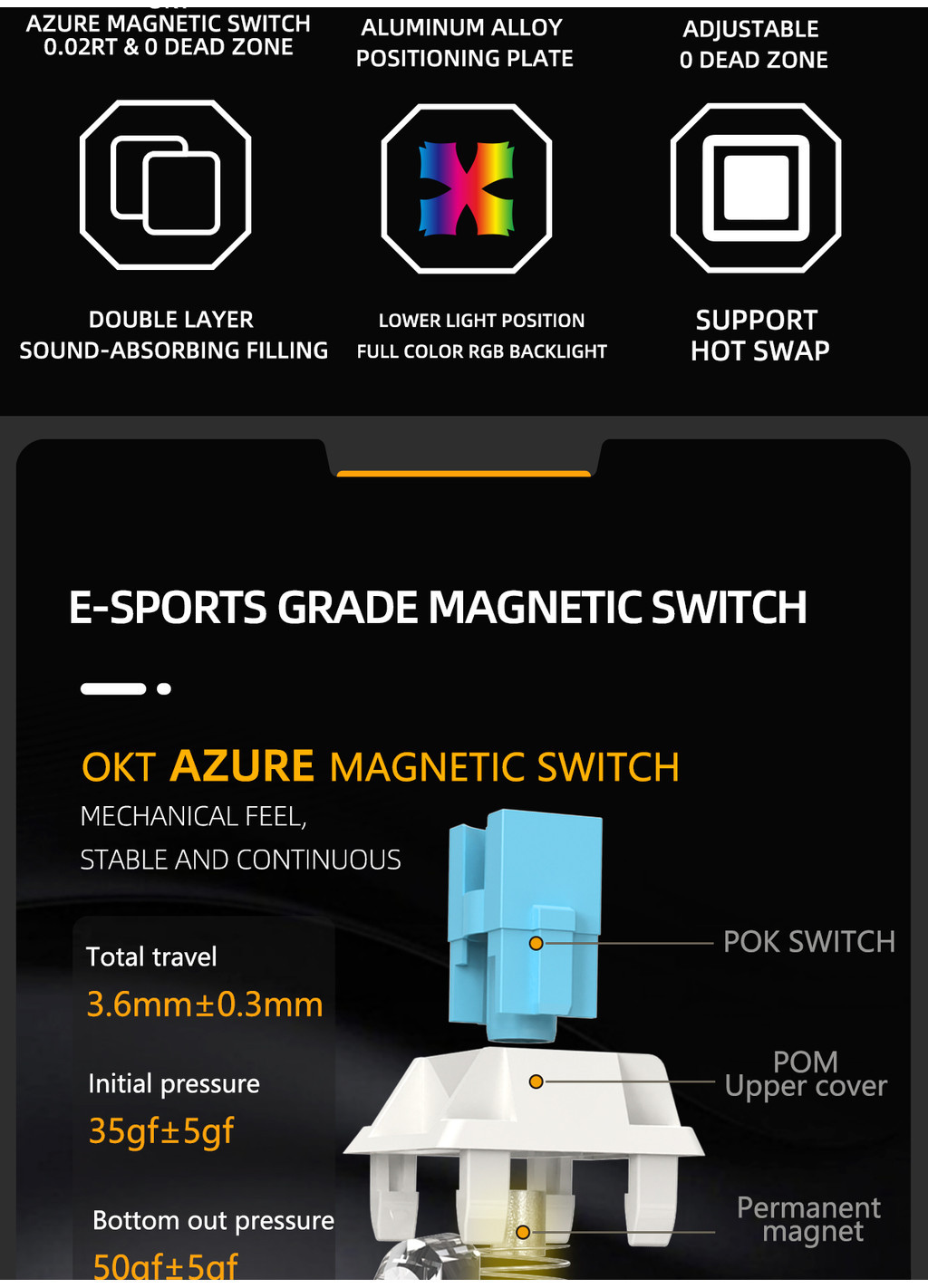 IROK ND63 Pro Magnetic Switch Mechanical Keyboard Rapid Trigg 8KHZ ...