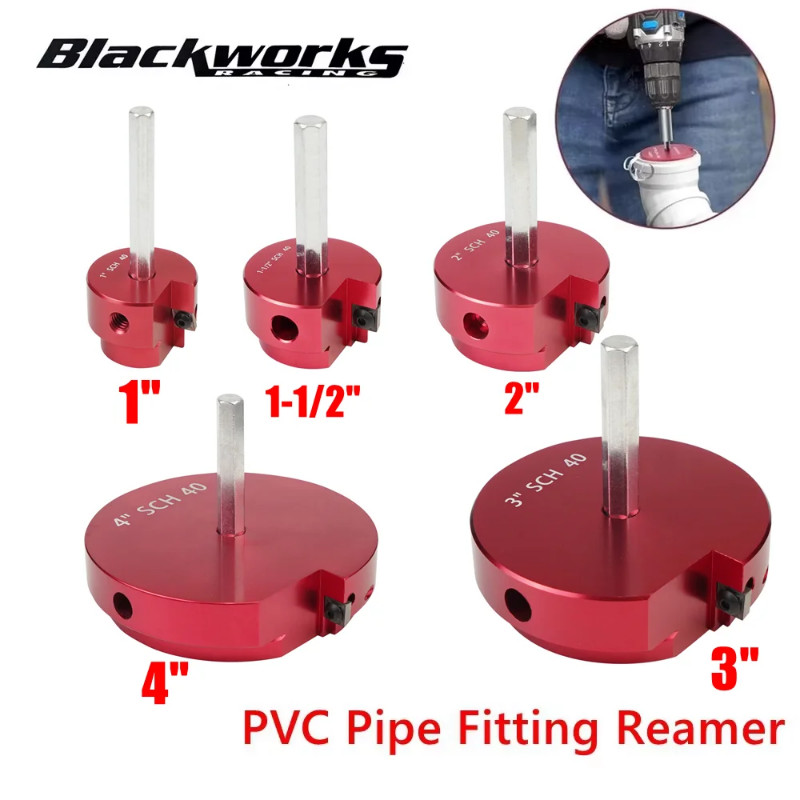 PPR200 PVC Pipe Reamer Fitting Saver 1-1/2 & 2 Inch Head with 3/8-Inch ...
