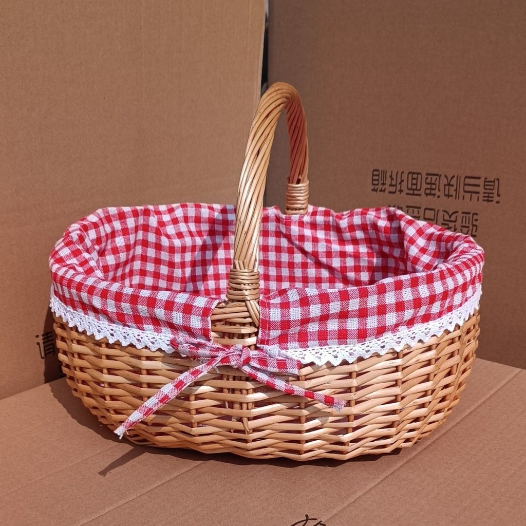 Rural Hand-woven Baskets, Rattan Baskets, Fruit Baskets, Picnic Baskets ...