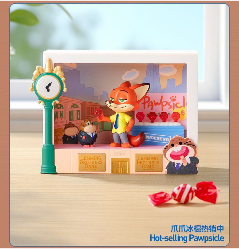 POPMART Disney Zootopia Highlight Moment Series Blind Box Cute Figures ...