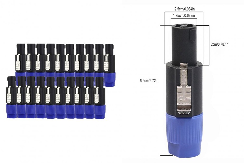 ALINA Speaker Baffle Connector Amplifier Speaker Cable Adapter 20 Pcs ...