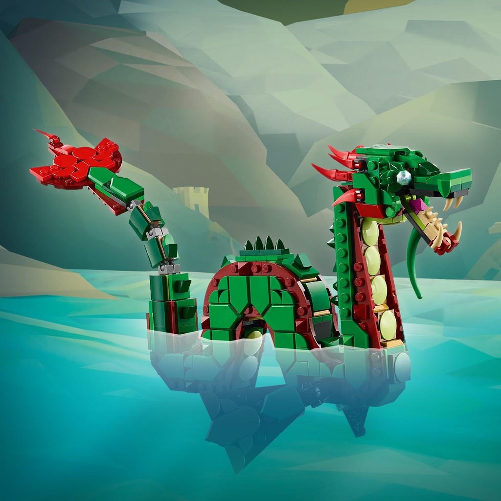 LEGO 31161 LEGO Creator Medieval Dragon Building Toy Set (715 Pieces ...