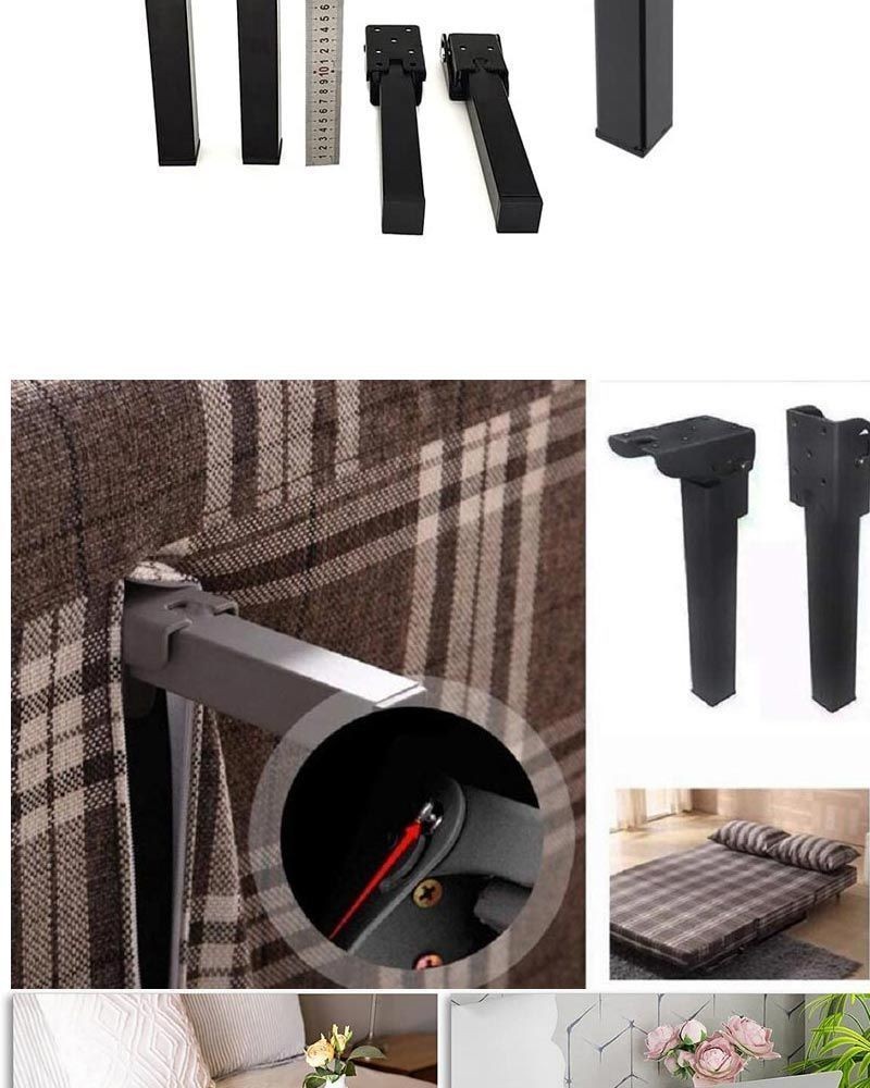 Folding Storage Bed Support Legs Coffee Table Legs Sofa Legs Invisible ...