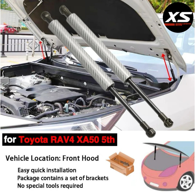 Bonnet Hood Struts For Toyota RAV4 XA50 2019 2020 2021 2022 2023 2024 ...