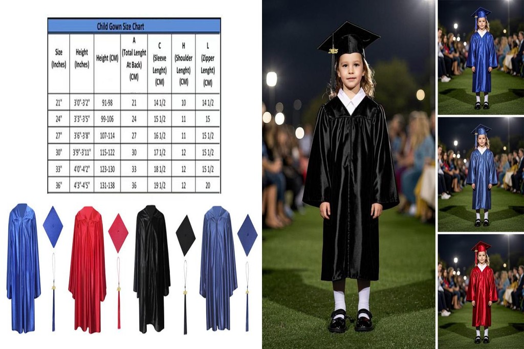 Bachelor Graduation Uniform Set Graduation Regalia Set Kids Graduation ...