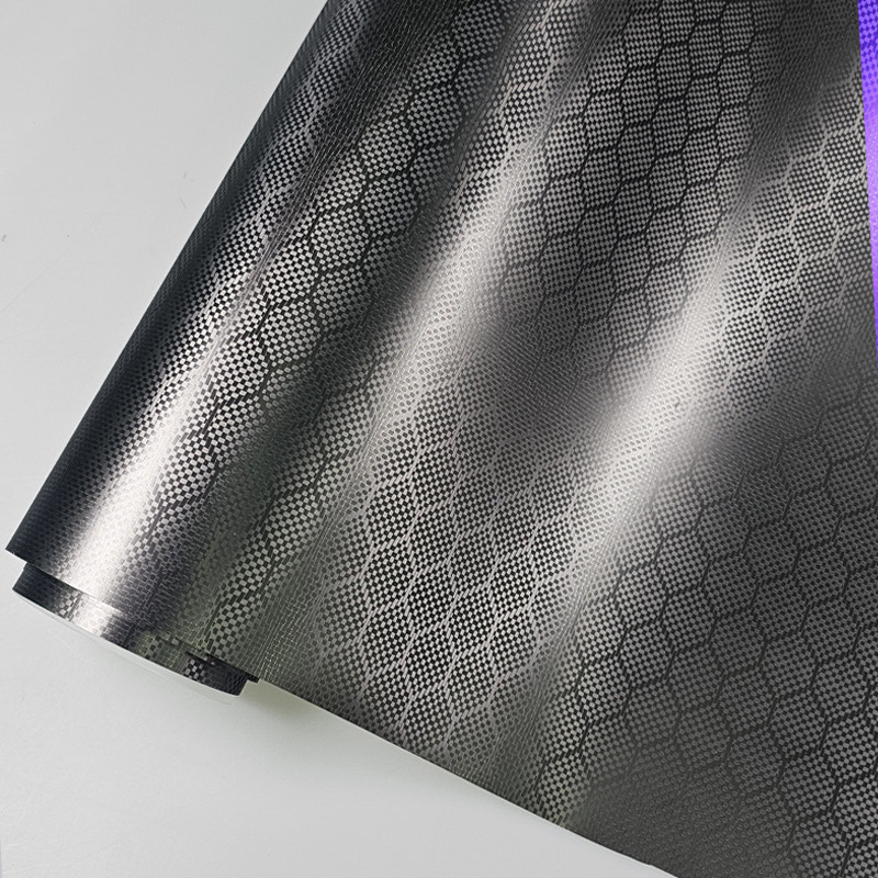 New PET Glossy Colorful Forged Carbon Fiber Honeycomb Vinyl Wrap ...