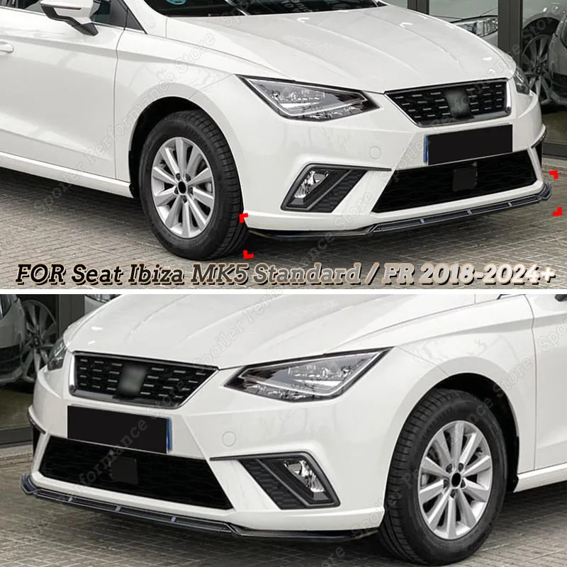 For Seat Ibiza MK5 Standard / FR Front Bumper Lip Splitter Spoiler ...