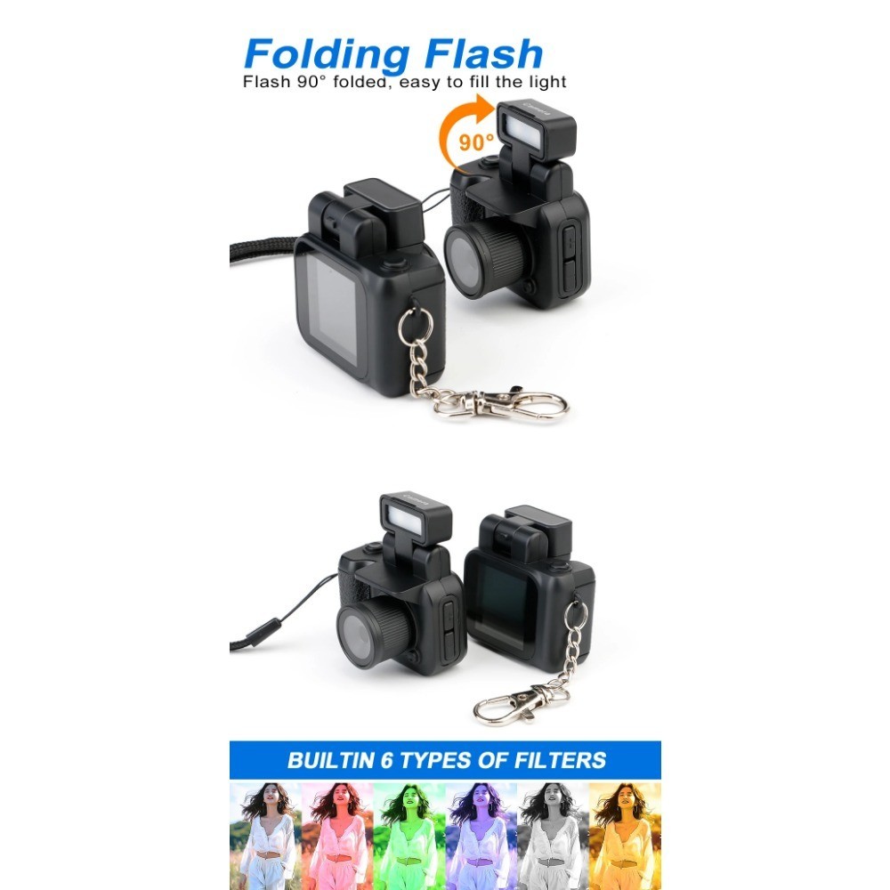 HD1080P Mini Camera Portable Pocket Camera with LCD Screen Digital ...