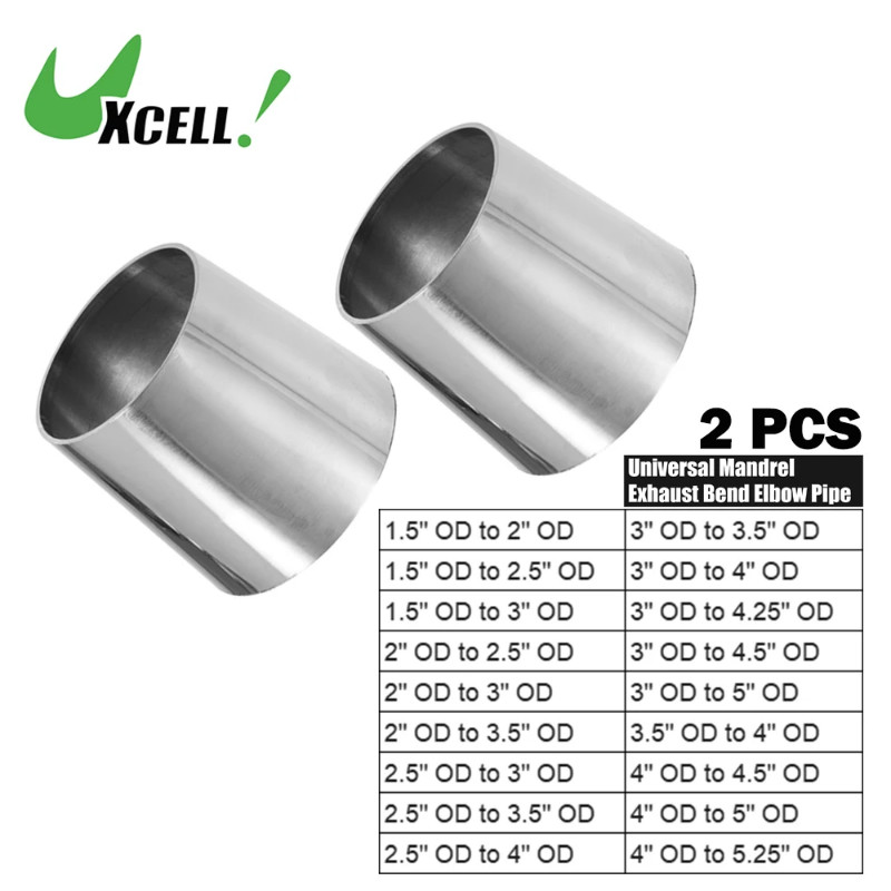 Uxcell Car Mandrel Exhaust Bend Elbow Pipe 304 Stainless Steel ...