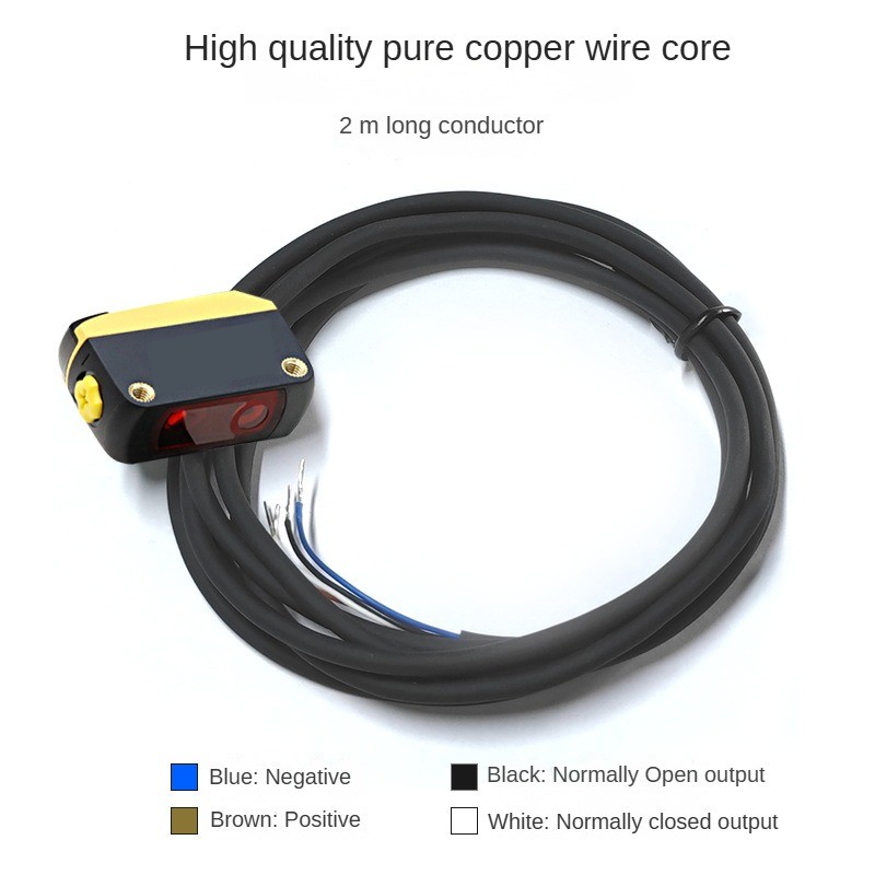 Square Laser Photoelectric Switch Diffuse Reflection Electric Eye ...