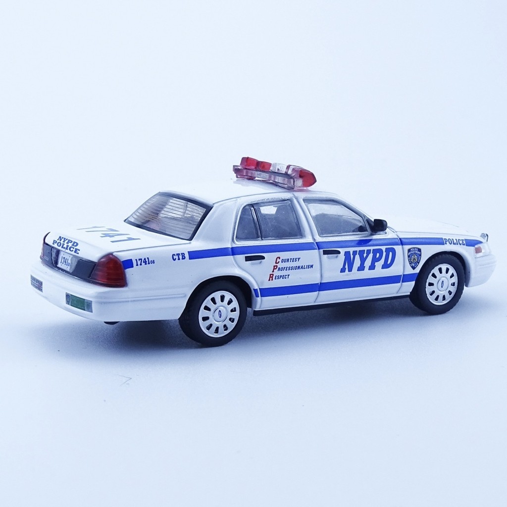 596 Model 1/64 Ford Victoria Crown CV NYPD NYPD Painted Alloy Model ...