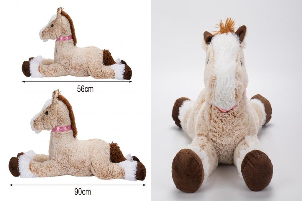 ag Stuffed Horse Plush Toy Ridable Pony Plush Pillow for Kids Jumbo ...