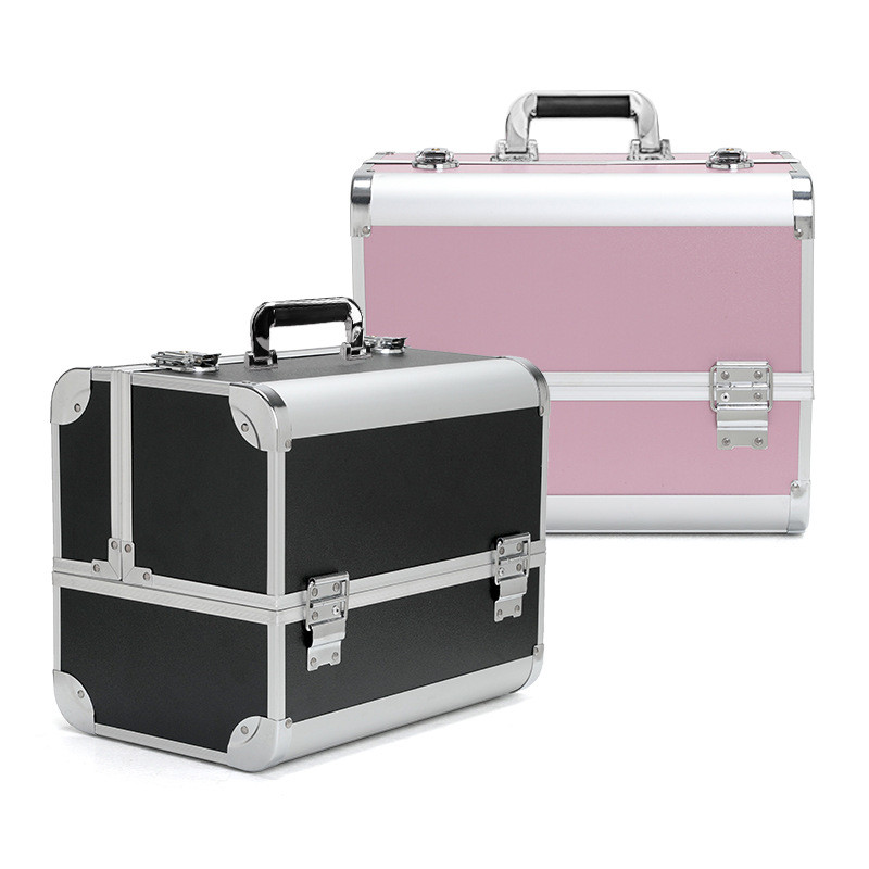 BH Makeup Tool Box Organizer Beauty Storage Trolley Artist Tool Box Wheels Aluminium Trolley ...
