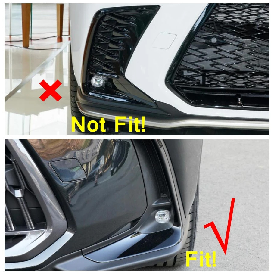 Chrome Auto Front Fog Light Trim Foglight Lamp Decor Cover Trim ...