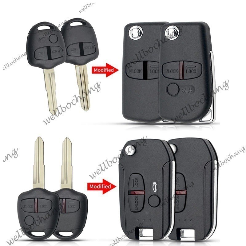 2-button remote key housing for Mitsubishi Attrage Mirage G4 Triton ...