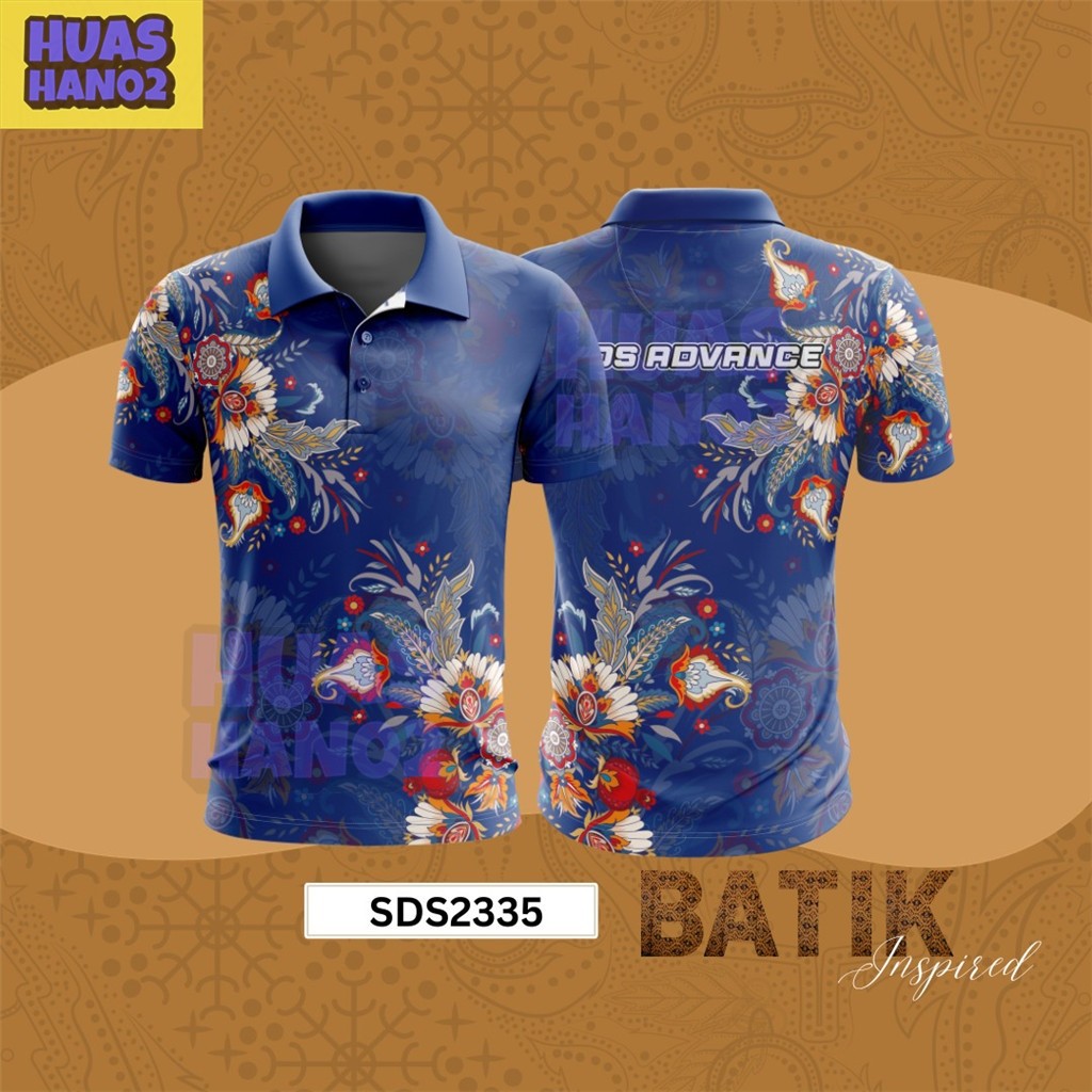 Baju Batik Jersey Traditional Etnik Sabah Sarawak- Collar | Shopee Malaysia