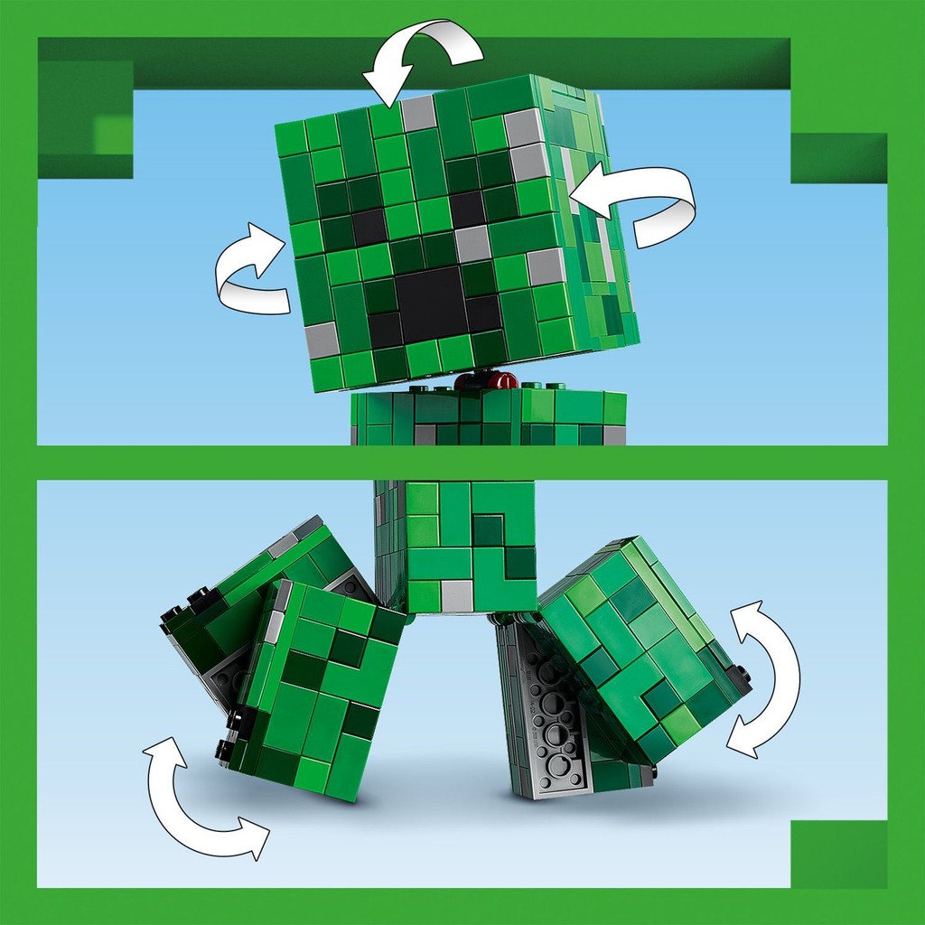 LEGO 21276 Minecraft The Creeper Building Toy Set (665 Pieces) | Shopee ...
