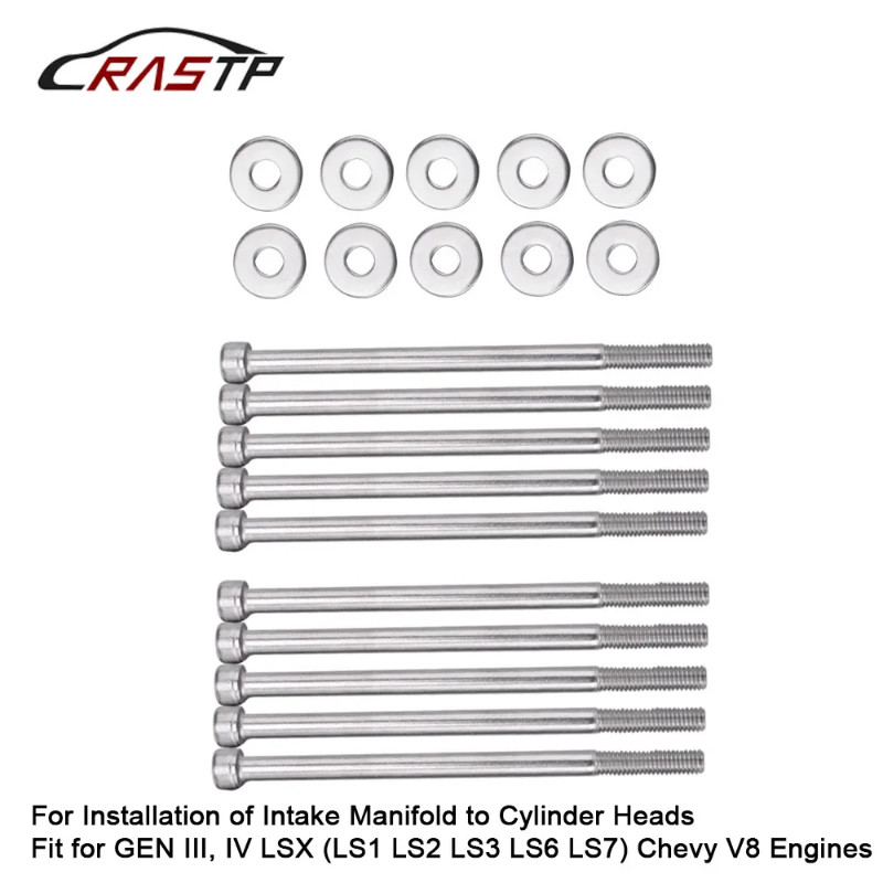 LS1 Intake Manifold Bolts Stainless Steel Kit for Chevy V8 Engines for ...