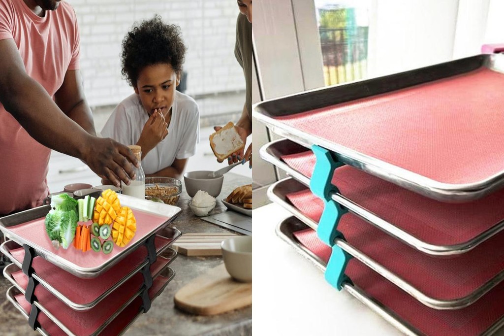 Baking Sheet Stackers Baking Tray Space Savers Space-saving Baking ...