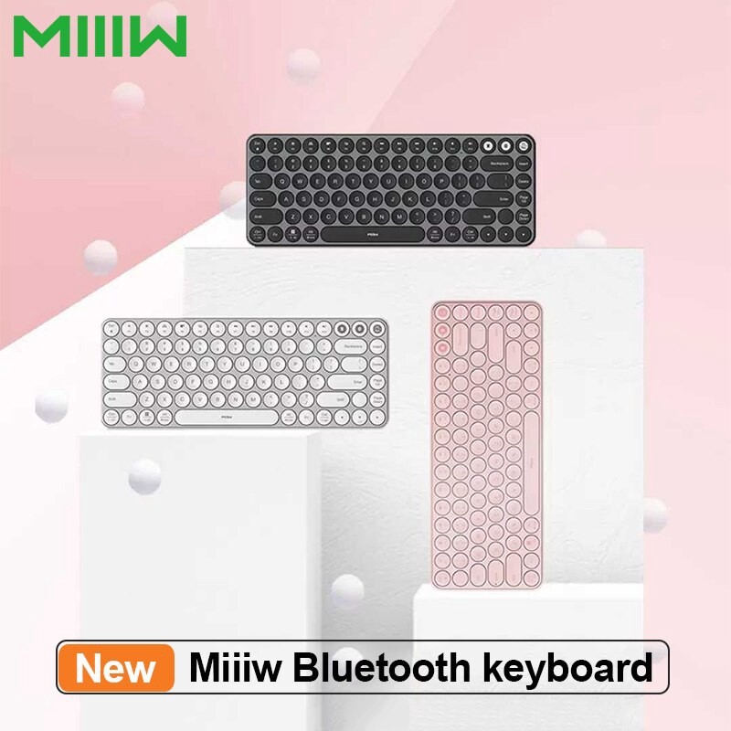 in stock Xiaomi Miiiw Bluetooth Dual Mode Mini Keyboard Wireless 2.4GHz ...