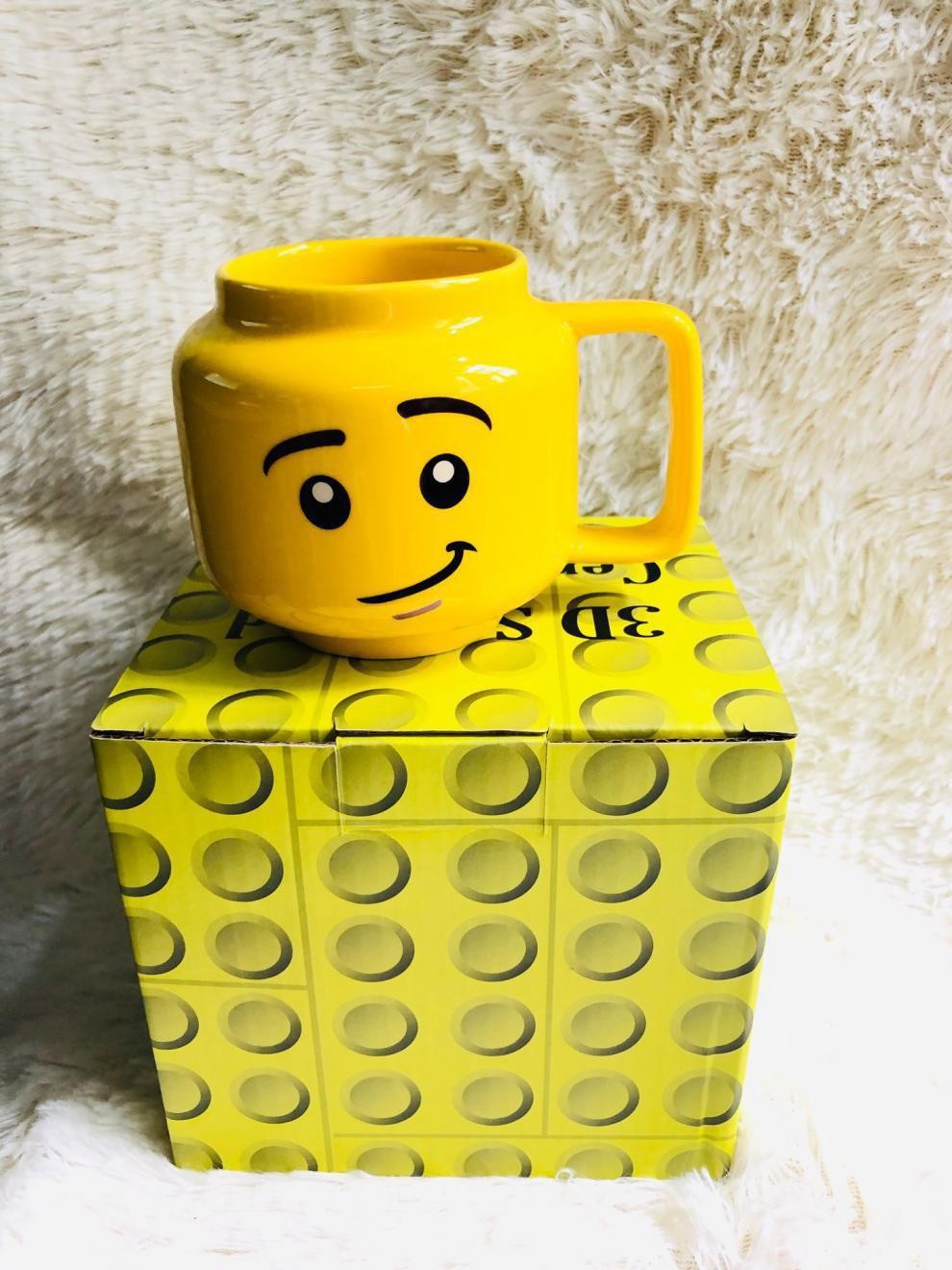 Cartoon Ceramic Mug Cup 250ML with Cute Impish Expression Figure Head ...