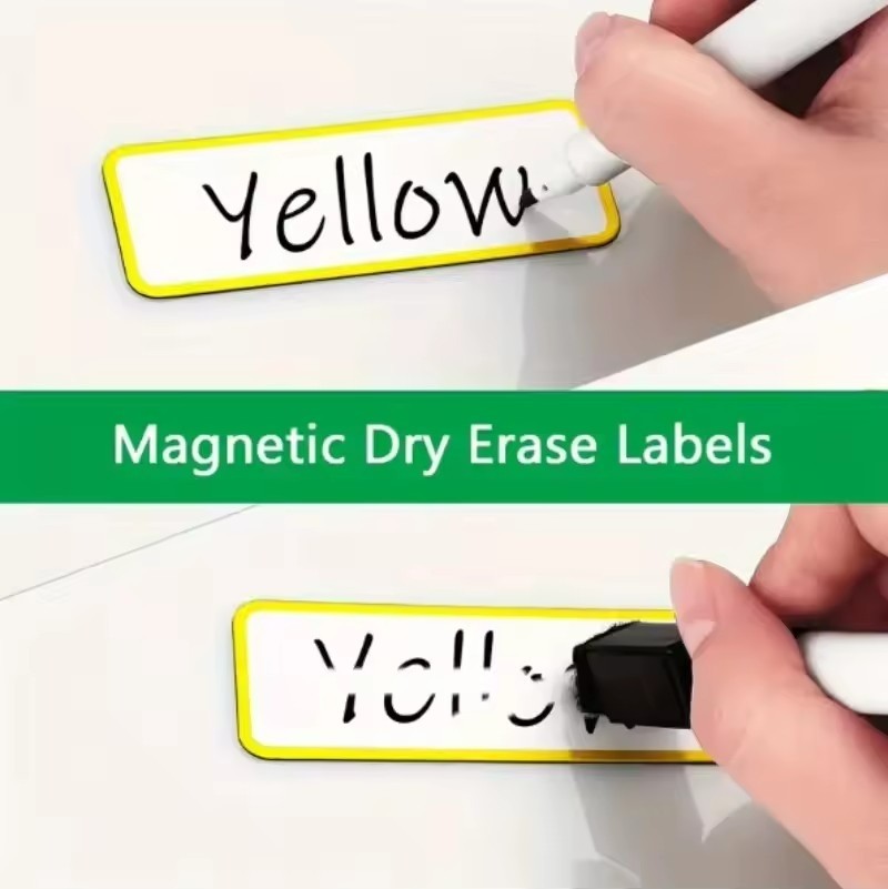 20/5PCS Magnet Label Stickers - Reusable Home Fridge Sticker - Dry ...