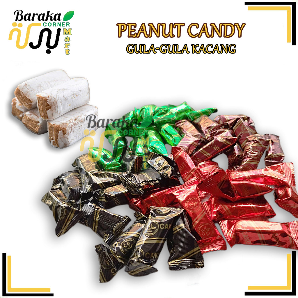 Gula-gula Kacang Tumbuk Sedap Peanut Candy Barley | Biskut Barli Kuih ...