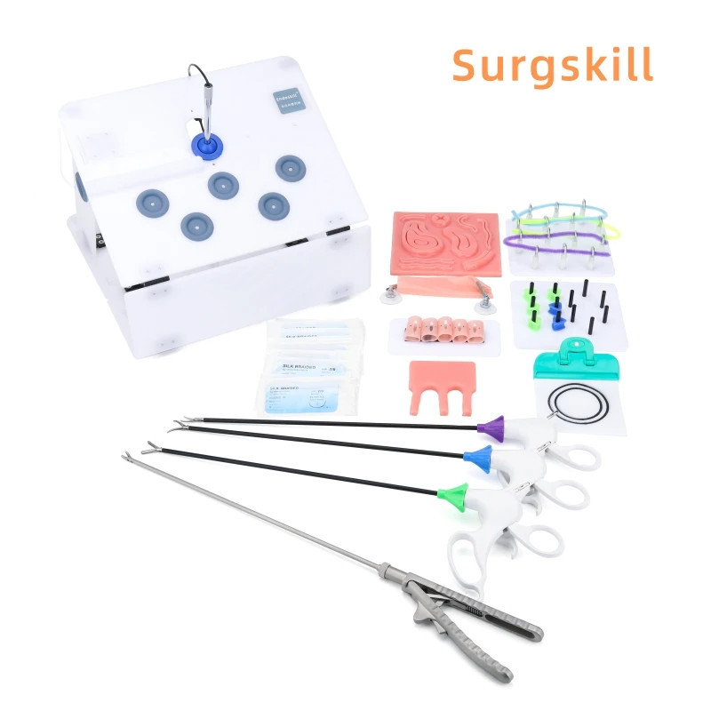 Laparoscopic Training Simulator Full Set, Laparoscopy Trainer Box with ...