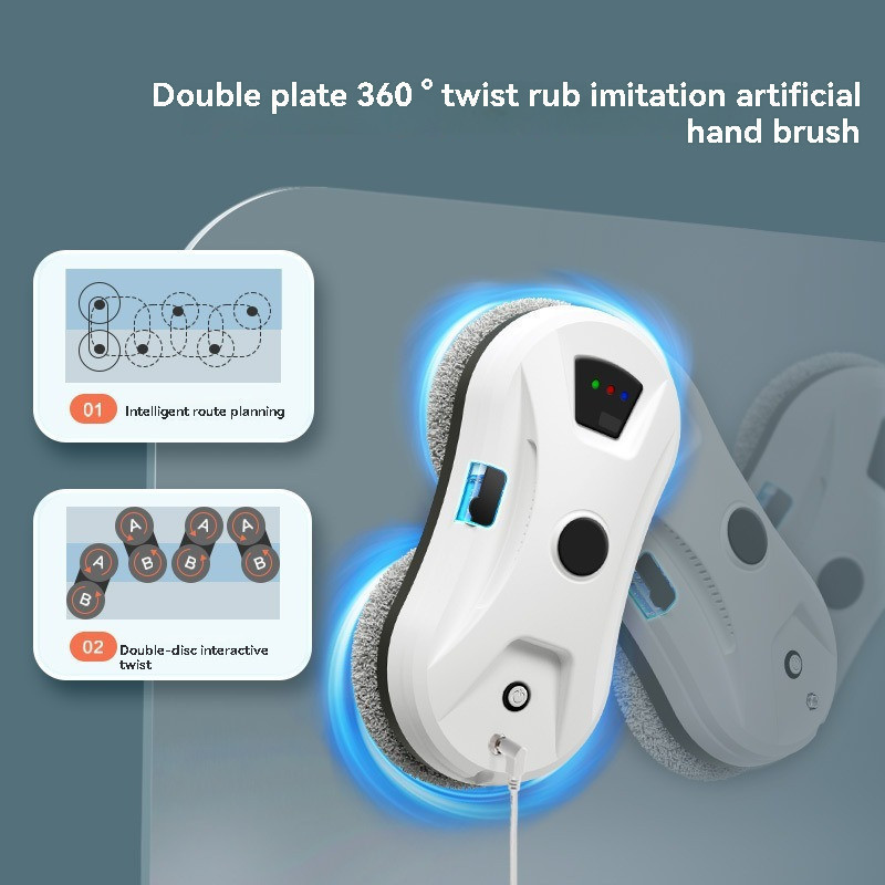 Electric Automatic Smart Water Spray Window Cleaning Robot High-rise ...