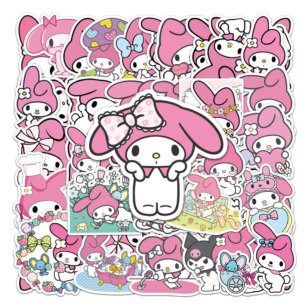 50 Cute My Melody Graffiti Stickers, Cute Cartoon Animation DIY ...
