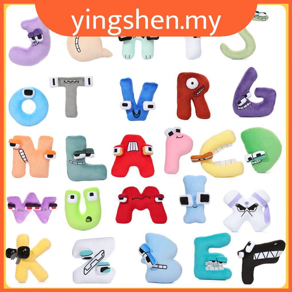 26 PCS Alphabet Plush Toy, Alphabets Alphabet Lore Stuffed Doll Preschool Educational English ...