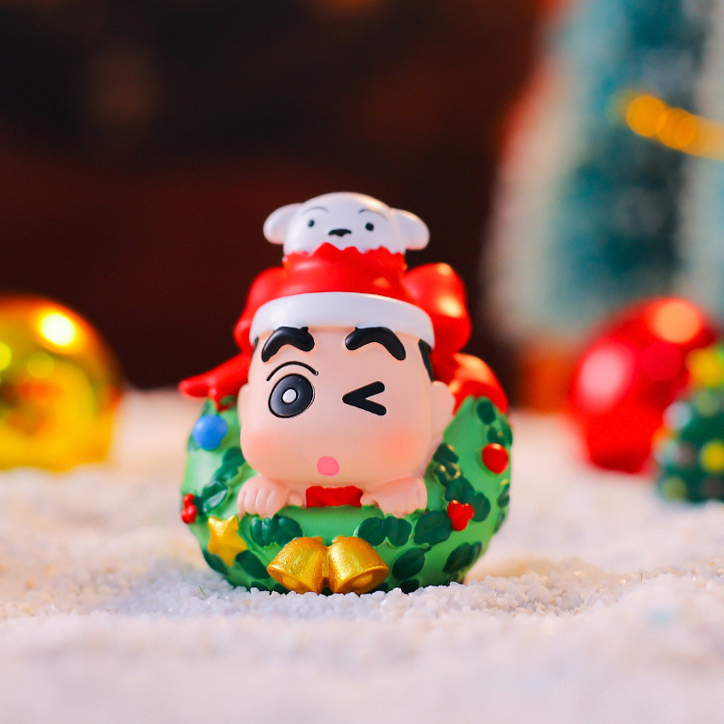 shin chan Christmas Carnival blind box Kotak Kejutan Kotak Karnaval ...