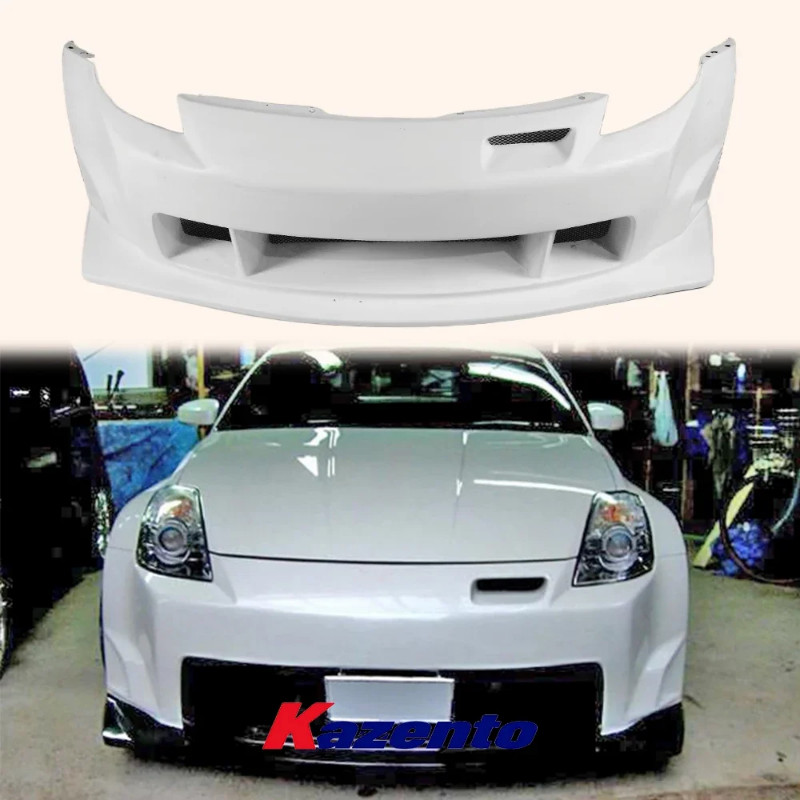 For Nissan Z33 350Z ING Style Fiberglass FRP Unpaint Front Bumper Body Kits | Shopee Malaysia
