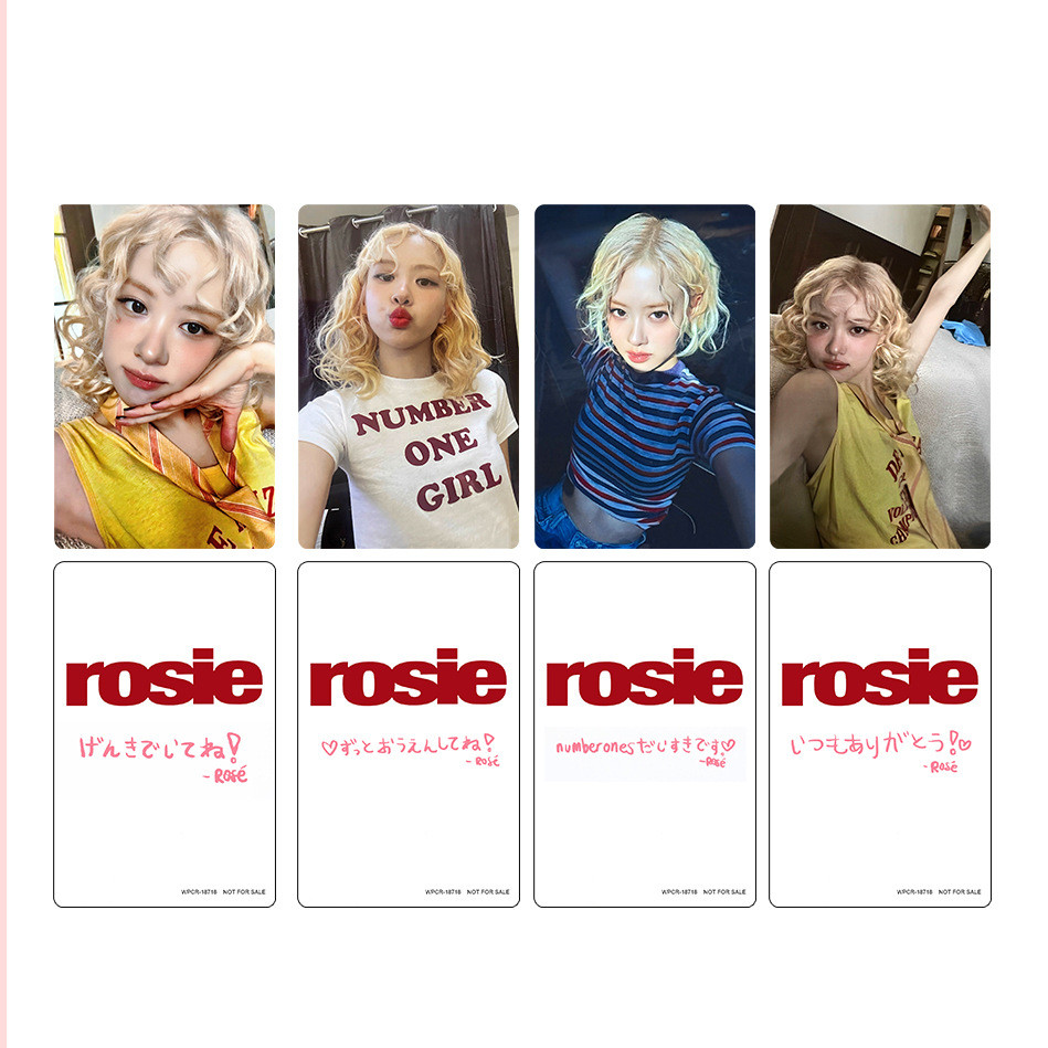 Kpop BLACKPINK Rose Regular One Rosie Japan Special Small Card ...