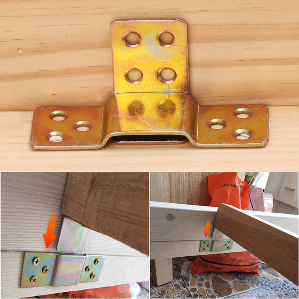 Bed Frame Fixing Connecting Rail Hook Brackets - Thicken Plug-in ...