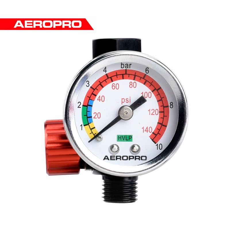 AEROPRO Adjustable Pneumatic Reducing Valve With Gauge For Compressor ...