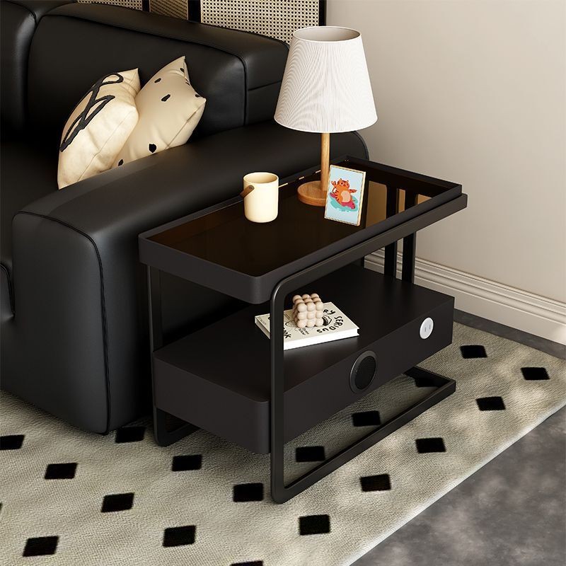Solid Wood Table, Modern Italian Design, Multifunctional Bluetooth ...
